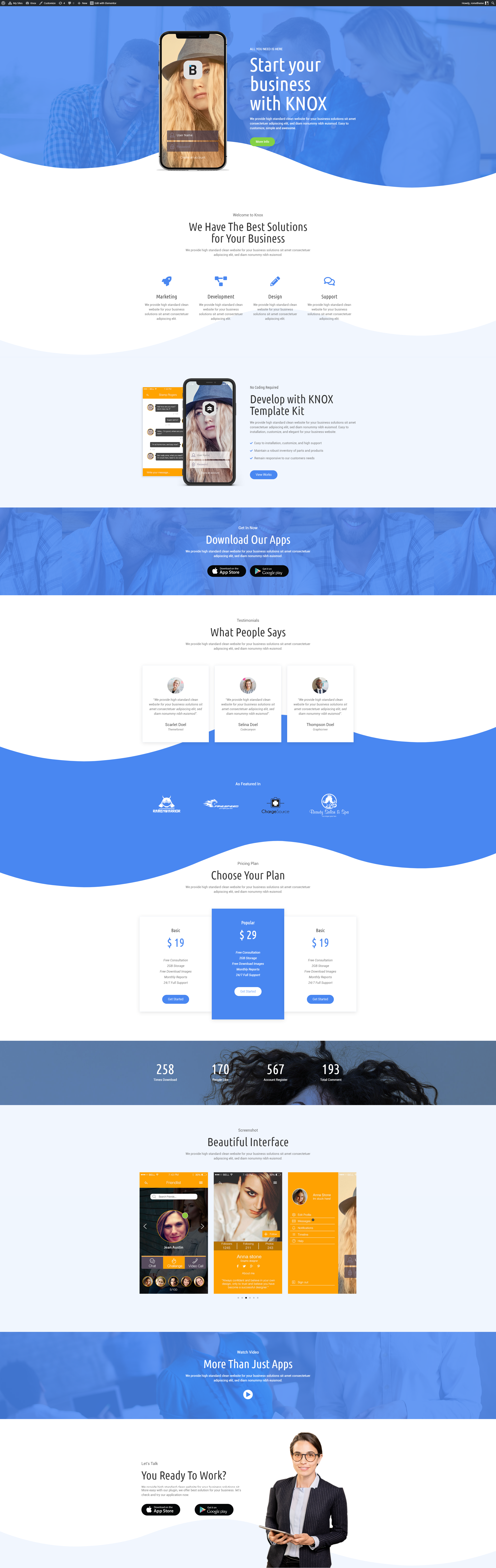 Knox - Technology & Apps Template Kit by Rometheme | ThemeForest